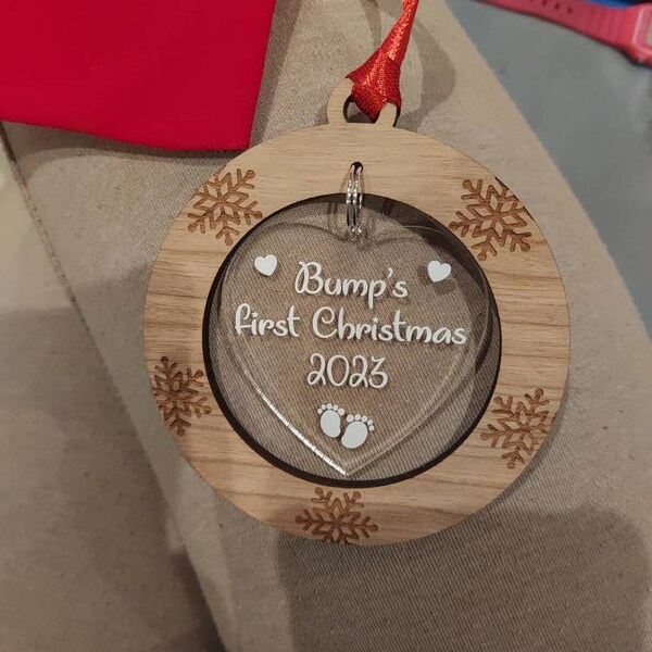Mummy to Be Christmas Gifts - Bumps First Christmas Decoration Ornament ...