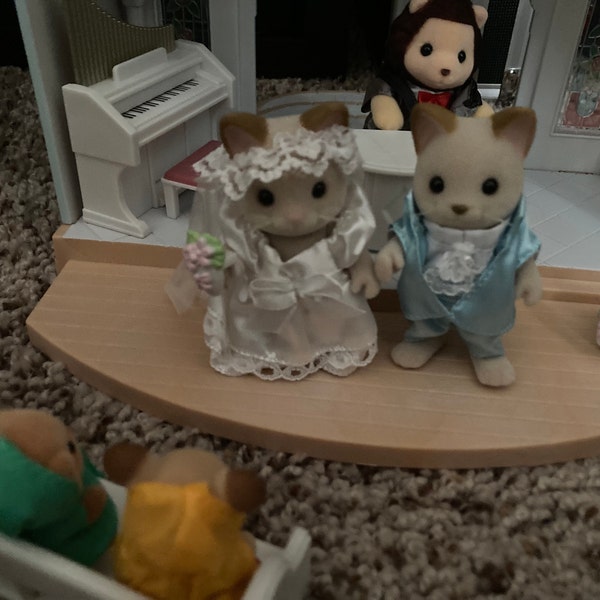 Vintage Calico Critters Dante Cat Wedding Couple - Rare UK Edition - Etsy