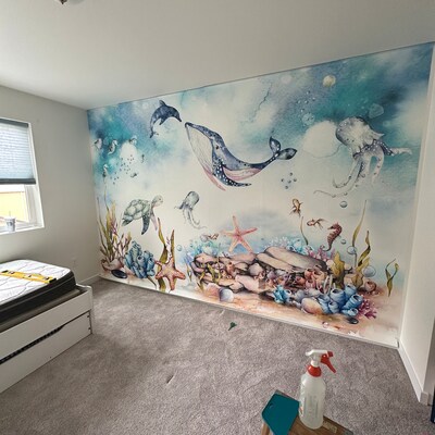 Hummingbird and Paisley Floral Wallpaper Chinoiserie - Etsy