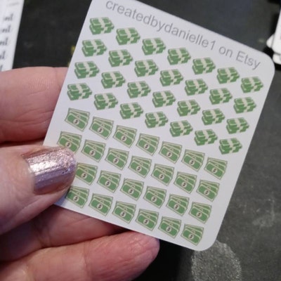 Tiny Money Stickers, Pay Day Stickers, Money Planner Stickers, Pay Day ...