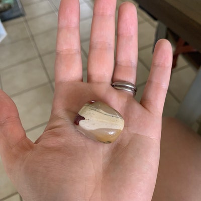 Mookaite Jasper Tumbled Stone, Mookaite Tumble, Jasper, Crystal, Pocket, Palm, Crystal Grid ...