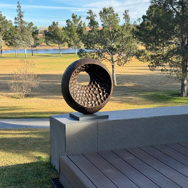 Large Contemporary Garden Sculpture, Modern Garden Statue, Abstract ...