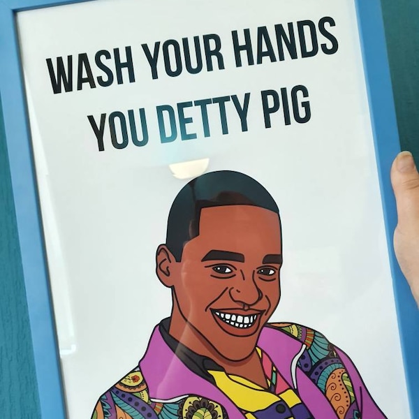 Wash Your Hands You Detty Pig Print | Sex Education Meme Eric Effiong ...