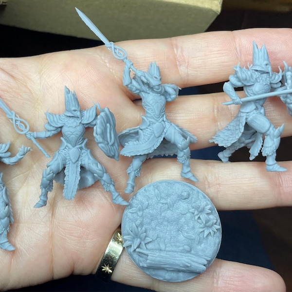 Alatare Miniature for Dnd, DSA, Pathfinder 28 Mm, 32 Mm Resin Figure With Base Mage birchwood ...