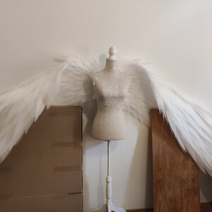 Fluffy White Angel Wings for a Photoshoot Exclusive - Etsy