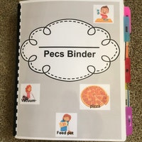 110 Autism Communication Pictures Cards Book or Binder Speech ABA ...