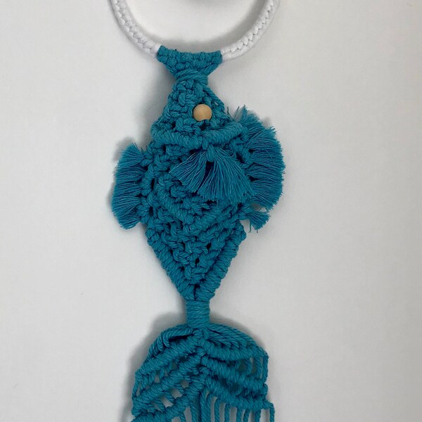 Macrame Fish Wall Hanging Pattern: Beginner-intermediate (PDF & Video ...