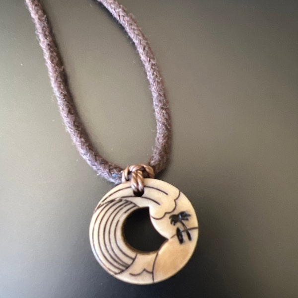 Personalized Surfer Necklace, Mens Surf Jewelry, Boho Ocean Rope ...