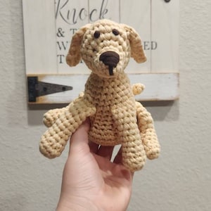 Labrador Crochet Pattern, Golden Retriever Crochet, Dog Crochet Pattern ...