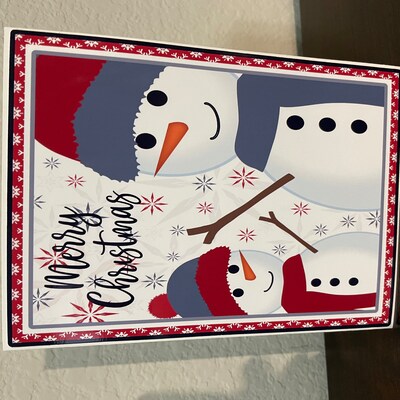 Snowman Digital Paper, Snowflake Patterns, Plaid, Winter, Holiday ...