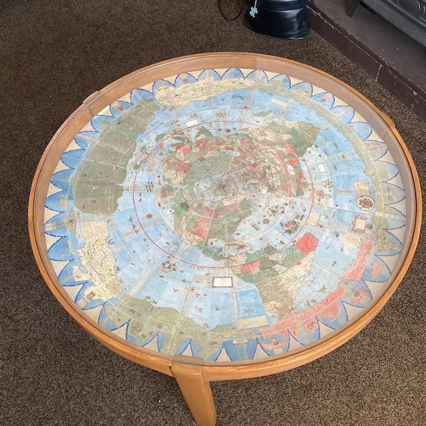 Ancient Flat Earth Map Poster - Urbano Monte 1587, Antique Map, Old Map ...