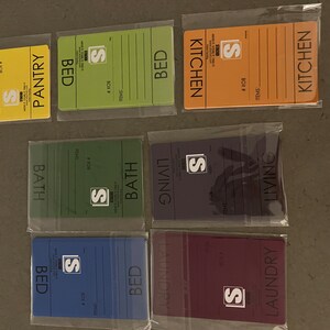 Blank Subcategory Moving Box Labels, Moving Box Stickers, Relocation ...