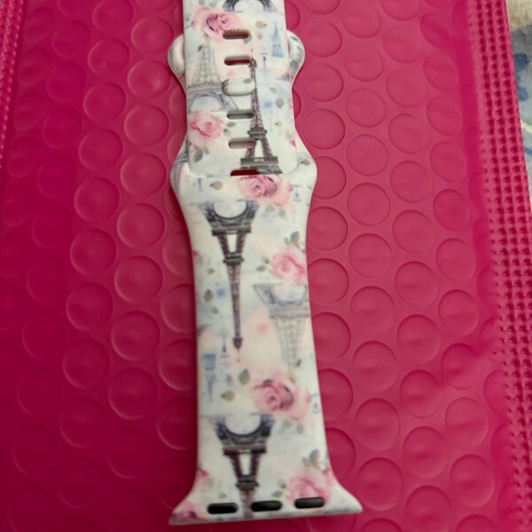 Christmas Trees Watch Band That is A Silicone Engraved, Compatible ...