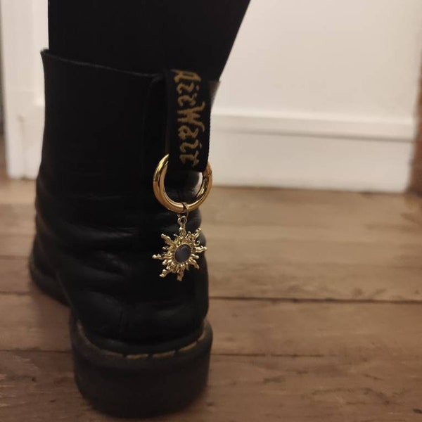 Goth Heart Charm - Shoes Charm - Boot Charms (dr Martens Style) Grunge ...