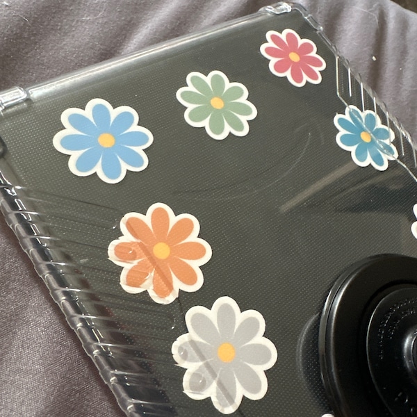 Flower Stickers, Waterproof, Pack of 12, Laptop Stickers, Mini Flowers ...