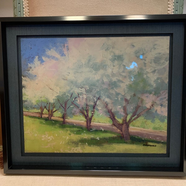 Pastel Painting "multi Colors Arboretum 1" 7"x 7" - Etsy