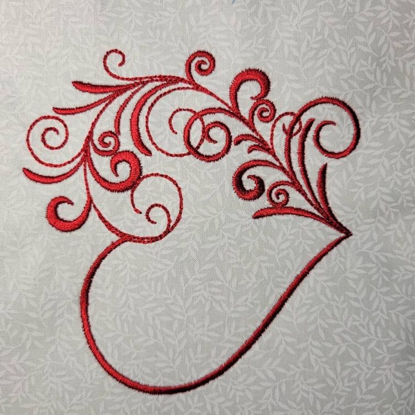 Heart Machine Embroidery Design File, Embroidery Designs Heart, Heart ...