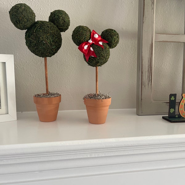 Topiary Mickey & Minnie Topiaries for Magic to Home, Wedding, Mad Tea ...