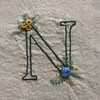 Floral Letters Hand Embroidery Pattern, Floral Initial 26 Letters ...