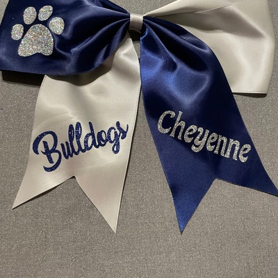 Cheer Bow Template Stripes & Arrow Tails Svg for Vinyl Heat Transfer 3 ...