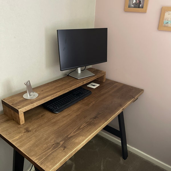 Bespoke Rustic Gaming Desk With A Frame Industrial Legs - Etsy UK
