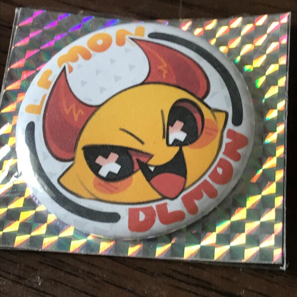 Lemon Demon Button - Etsy