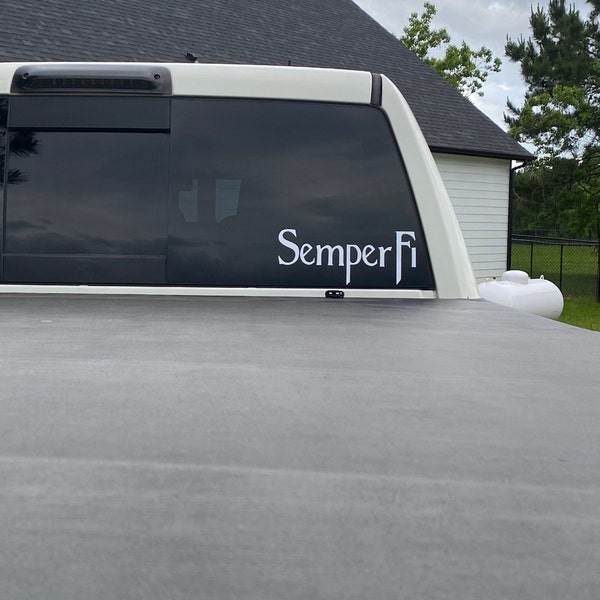 2x Semper Fi Vinyl Decal Sticker Different Colors & Size for Cars/bikes ...