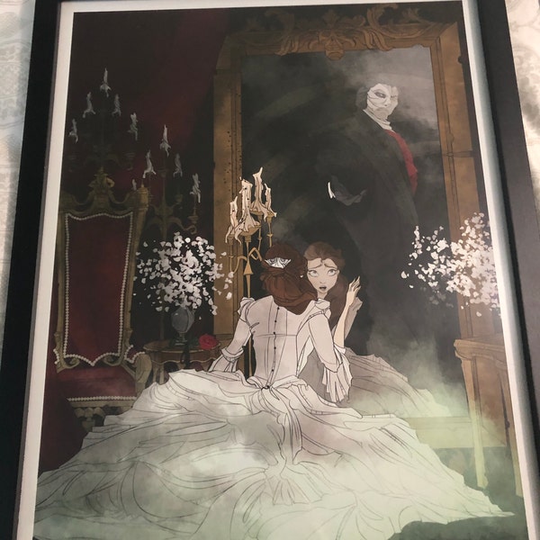 Mirror / Phantom / Phantom of the Opera/ Fan Art / Art Print ...