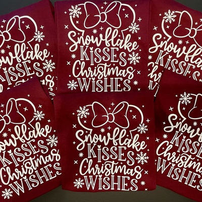 Snowflake Kisses Christmas Wishes SVG, Merry Christmas SVG, Christmas ...