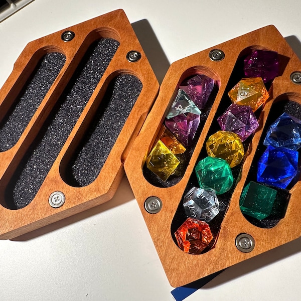 RPG Dice Box - Wood - Made in the US - Handmade Tabletop Gaming Storage ...