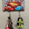 Personalized Cars Movie Couple Keychain Holder, Lightning Mcqueen and ...