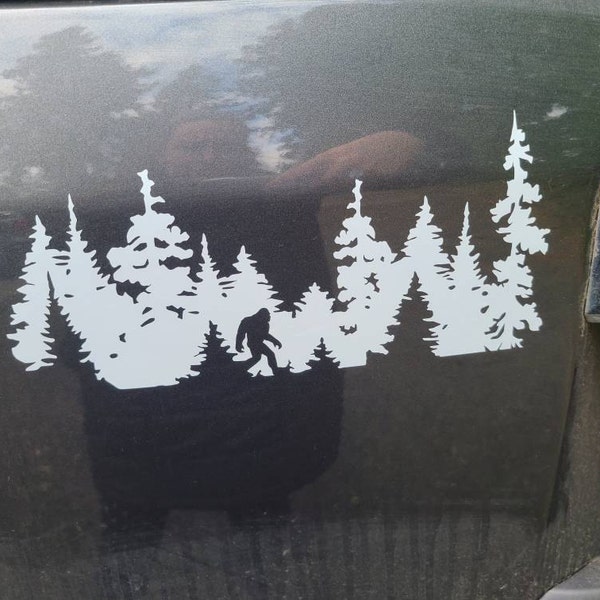 Bigfoot Tree Decal - Bigfoot Decal - Sasquatch Sticker - Toyota ...