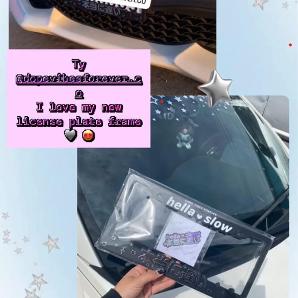 Hella Slow License Plate Frame | Chrome - Etsy