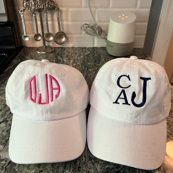 Monogram Toddler Hat, Personalized Baseball Cap for Children, Birthday ...