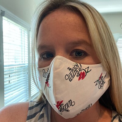 Wizard of Oz Face Mask W/ Filter Pockets Toto, Villians, Wicked Witch ...