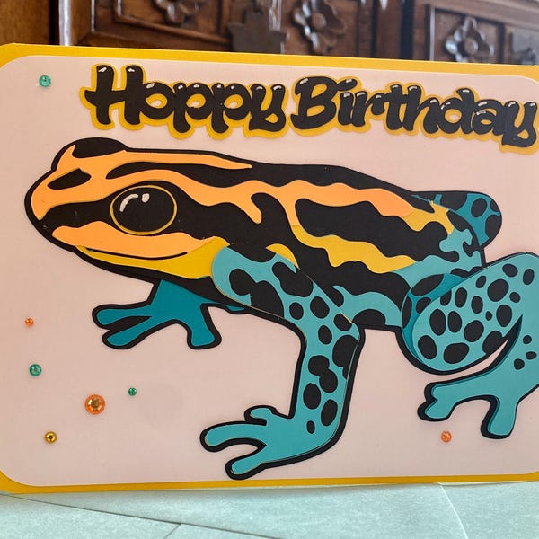 Poison Dart Frog SVG | Layered Poison Dart Frog Cutting File - Etsy