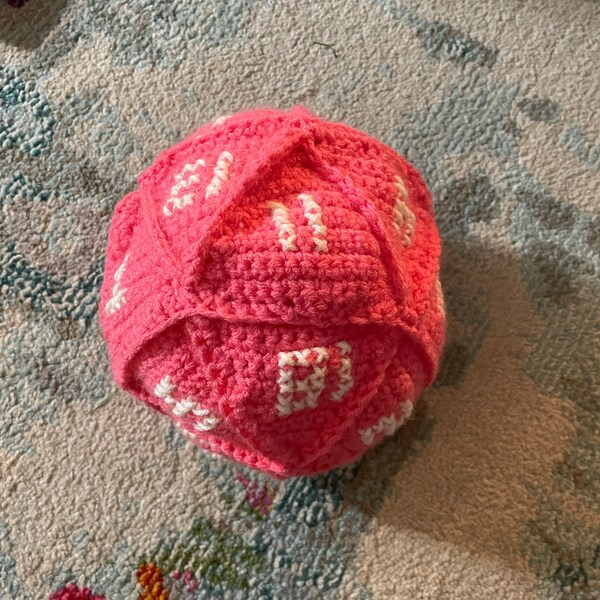 D20 20-sided Die Crochet PATTERN US Terms - Etsy