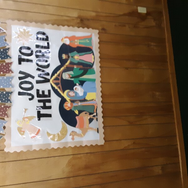 Christmas, Nativity Scene, Religious, Jesus, Bulletin Board Kit ...