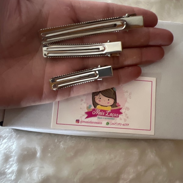 Metal Double Prong Alligator Clips With Teeth,diy Hair Clips - Etsy