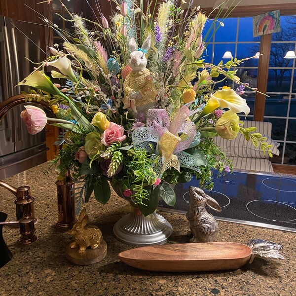 Large Tuscan Floral Arrangement,tuscany Table Centerpiece,luxury Faux ...