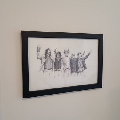 ZZ Top Fine Art Print 12x18, Wall Art, Pencil Drawing - Etsy