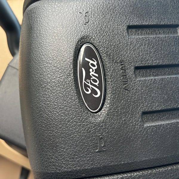 Ford Logo Overlay Emblem Decals. Black and Red. Rear Tail Gate Decal ...