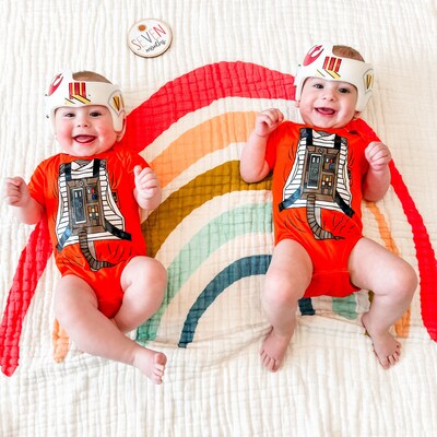 Baby Karate Hero Halloween Costume Bodysuit Baby 80s Movie Karate ...