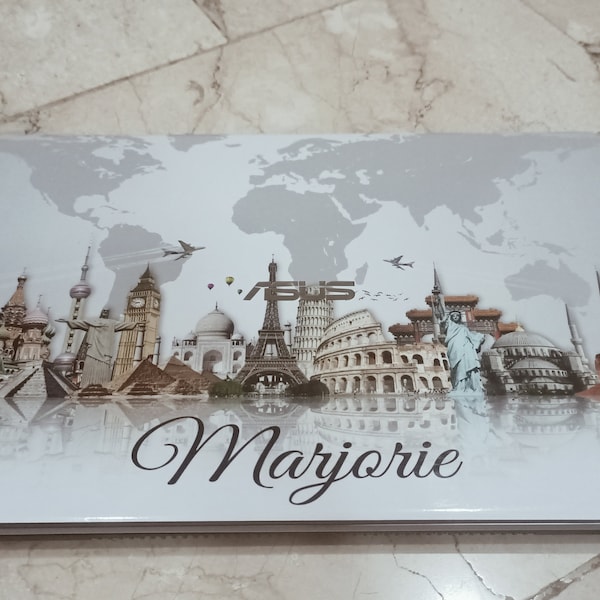 World Map Laptop Skin Travel Notebook Vinyl Decal Dell Hp Lenovo Asus ...