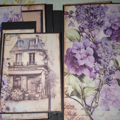 Vintage French Digital Papers - Etsy