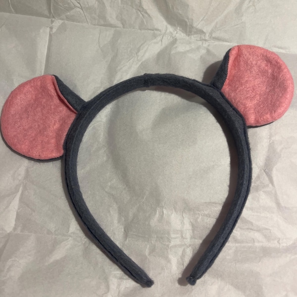 Clip on Mouse Tail Made of Pink Felt Suitable for Children and Adults ...