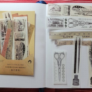 Vintage Typewriter Stamp, Traveler Notebook Clear Transparent Stamp ...