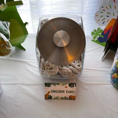 Cards and Gifts Sign Table Decor Dinosaur Sign Dino Gift Table ...