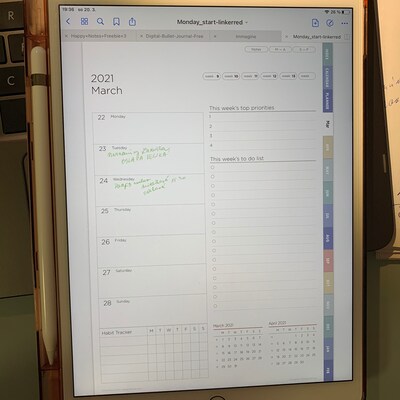 Digital Goodnotes Insert Notabilty Pages Template Habit - Etsy