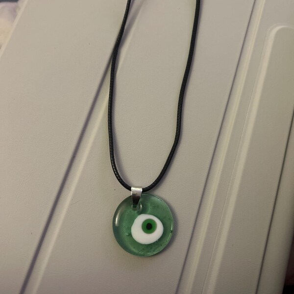 Evil Eye Heart Necklace/protection From the Evil Eye/heart Shaped Evil ...